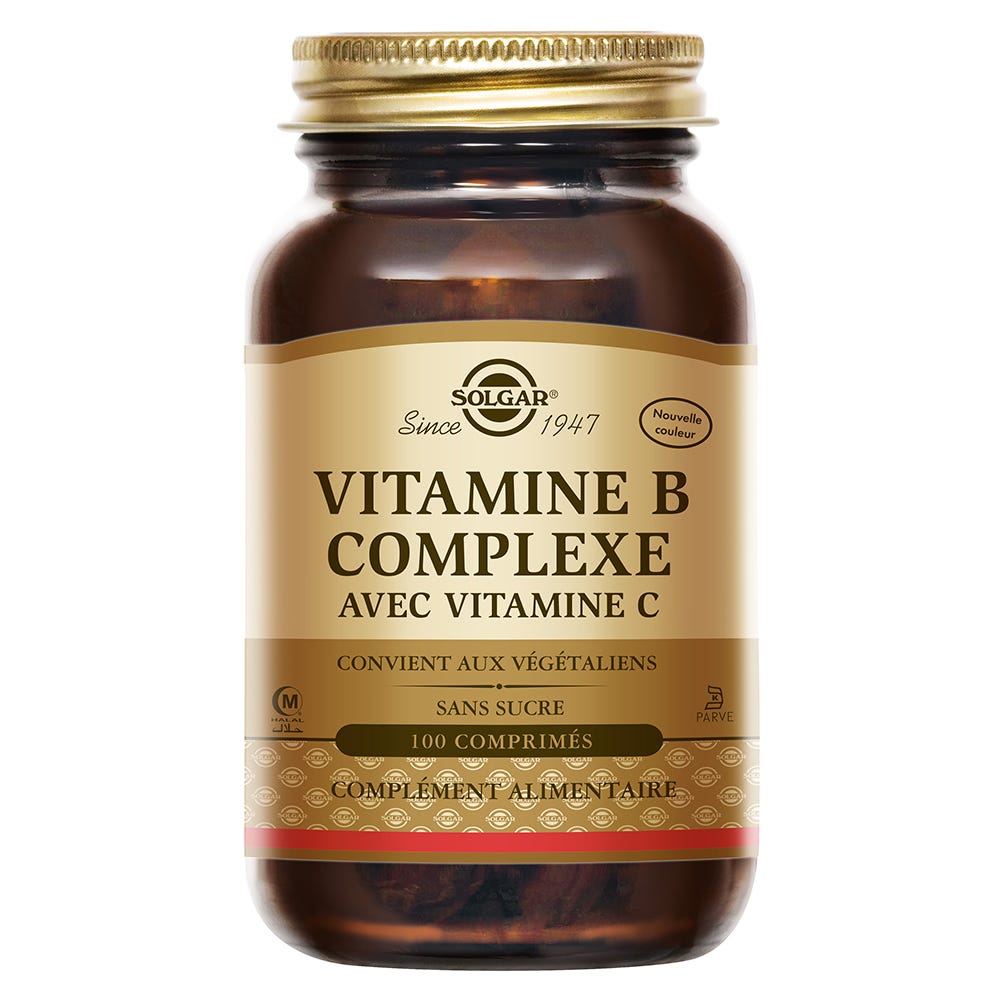 Vitamine B Complexe avec Vitamine C | Solgar - FR